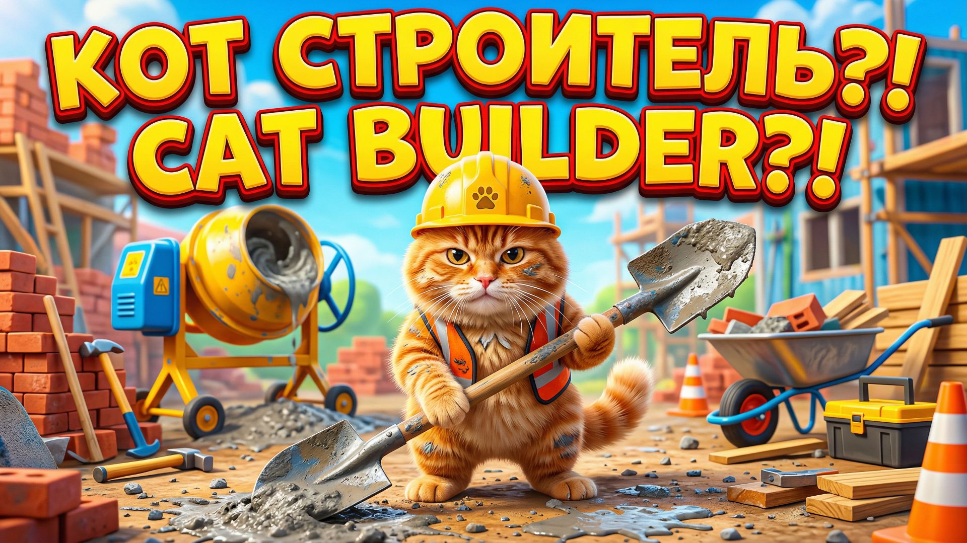 Когда кот решил стать строителем