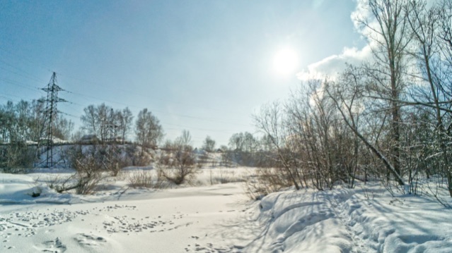 Фэтбайк зимой. Томск: Михайловская роща и река Ушайка