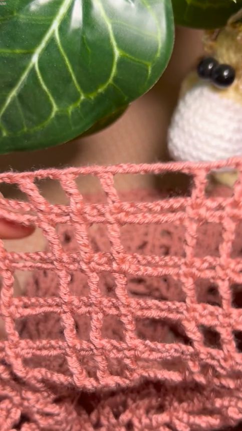 Узор для  кроп-топ сетки