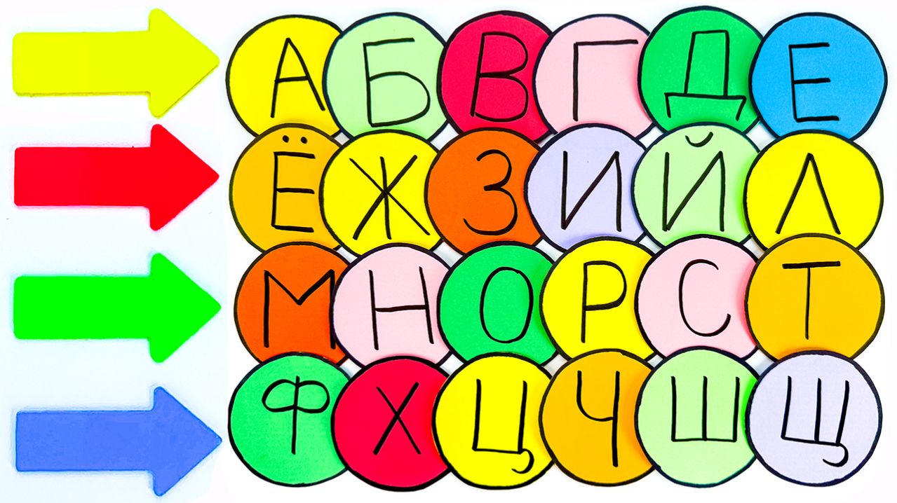 Как Писать Печатные Буквы. Алфавит для Детей!