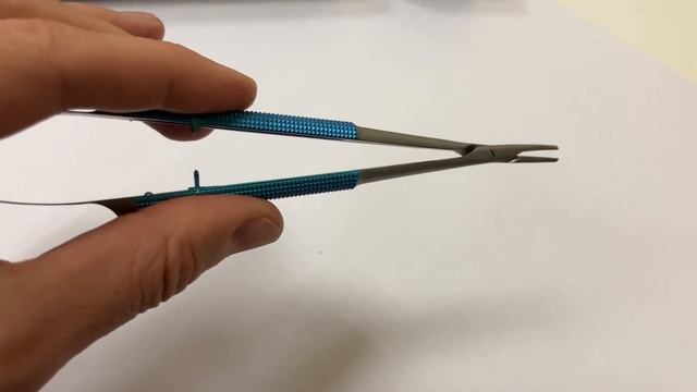 Иглодержатель для игл 50, 60 плавноизогнутый 165 Наши инструменты 01.06.0014