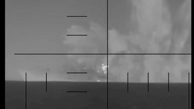 Морской бой. Уничтожение фрегата.