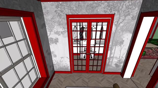 Пролетка внутри дома Усадьба