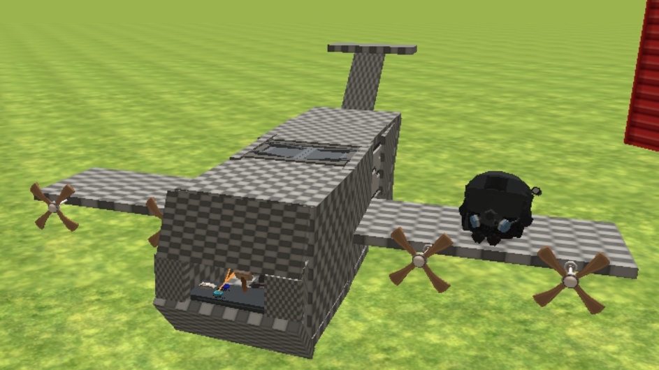 Улутшеный самолёт в чикен ган!