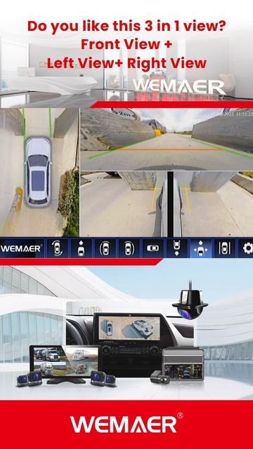🚀 Three Views at Once: WEMAER 360° System Shows You More, So You Miss Less!