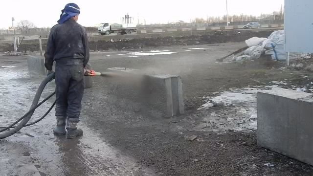 Торкретирование. Пробка. Чуть на взорвался рукав из-за камня