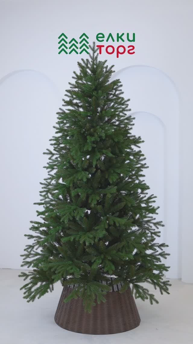 Обзор на искусственную ель "Пермская" из комбинированной хвои (Литая+ПВХ), ЕлкиТорг