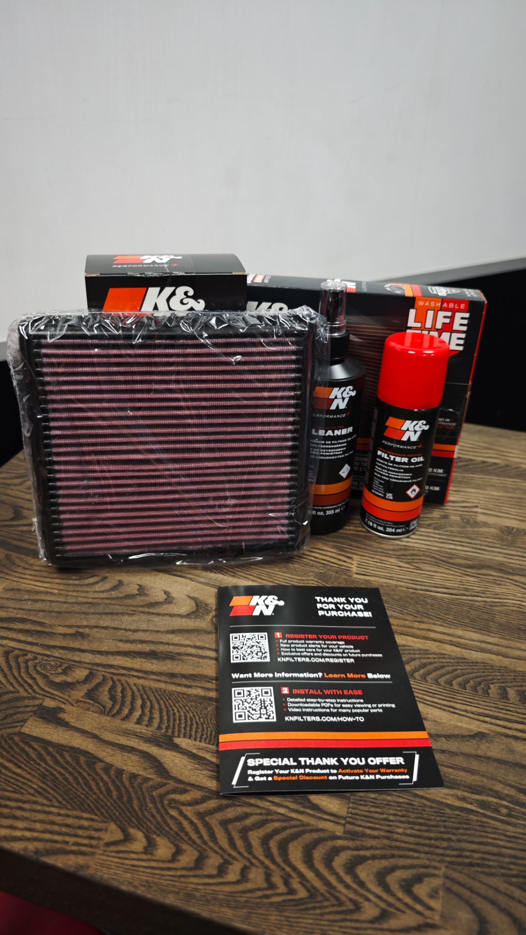 Распаковка фильтра K&N