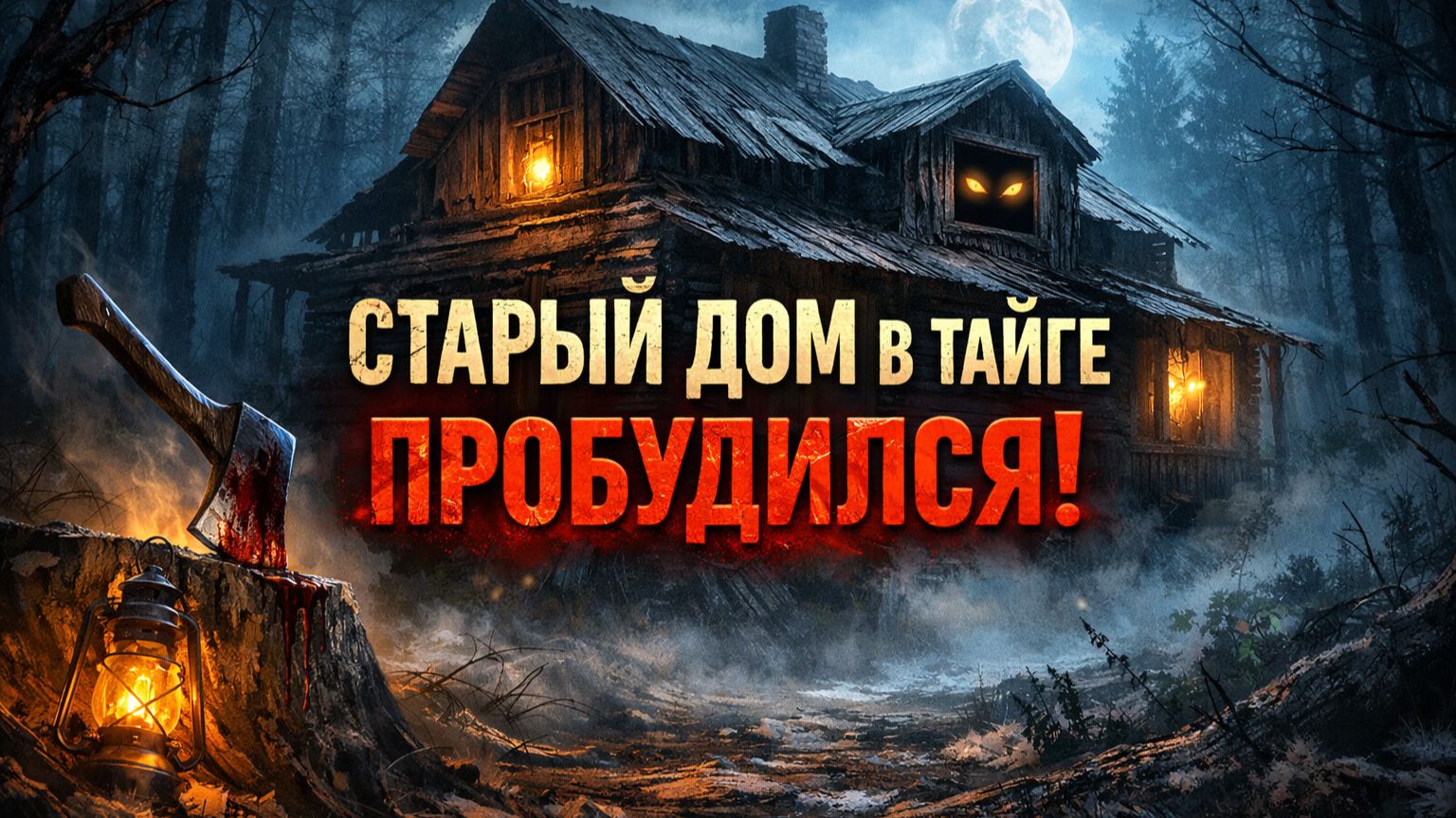 СТАРЫЙ ДОМ В ТАЙГЕ ПРОБУДИЛСЯ. Наследник Колдуна | Полная Атмосферная История Ужасов