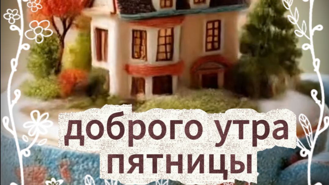 Открытка просто так для настроения пожелание доброго утра пятницы 🌅😊