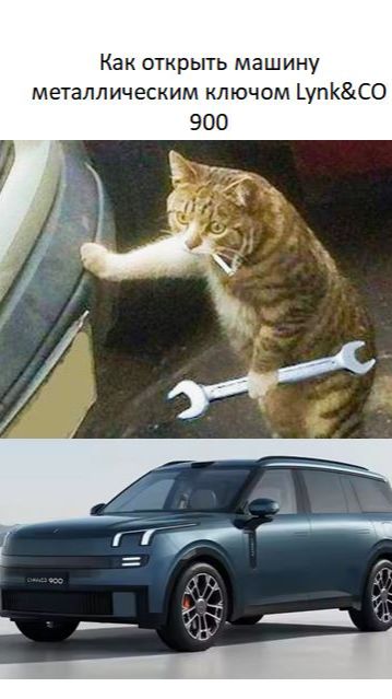 Как открыть дверь металлическим ключем Lynk CO 900