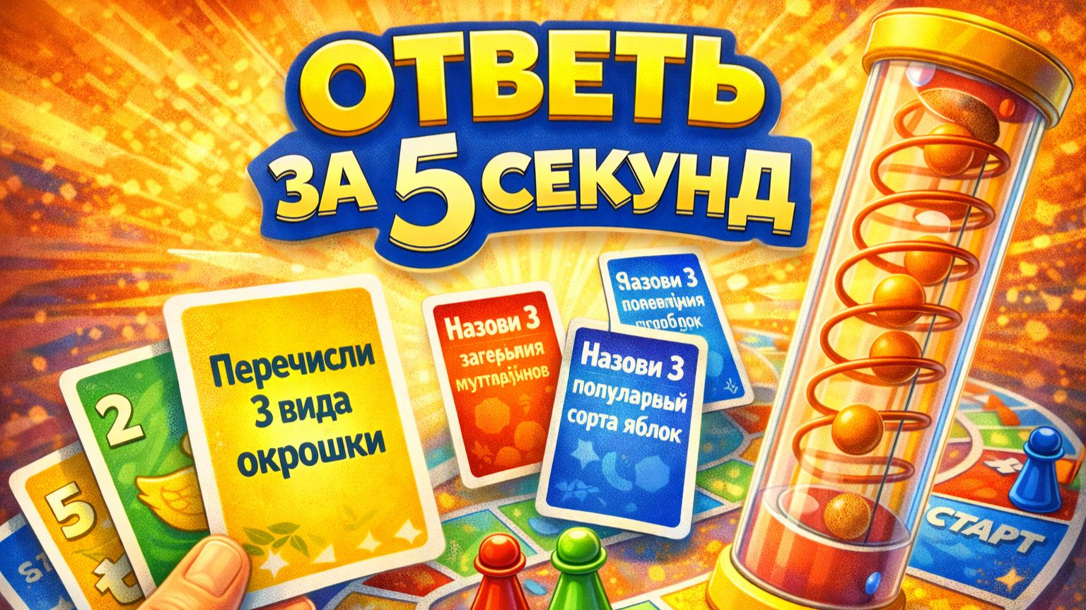 Ответь за 5 секунд настольная игра — правила и обзор