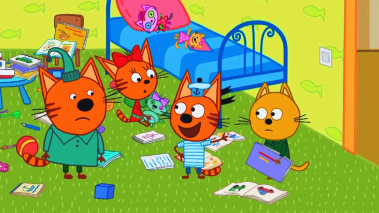 Три Кота | Проведи Целый День в Компании Трех котов. Развивающий Сборник Мини-Игр Смотреть