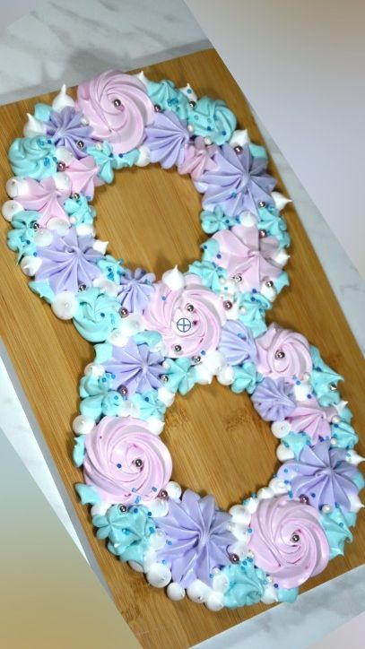 🎀 БЕЗЕ «ВОСЬМЕРКА» НА 8 МАРТА 🎀 #хочуторт