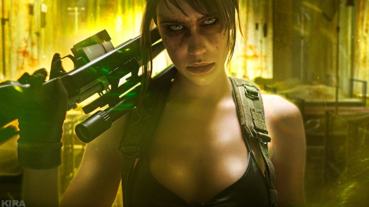 Все откровенные сцены с Молчуньей из игры Metal Gear Solid 5