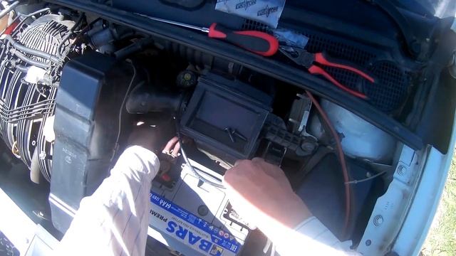 Lada Xray - боремся с дерготней - накидываем массу с АКБ на двигатель
