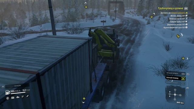 прохождение Snowrunner Аляска (США) часть 23 без комментариев