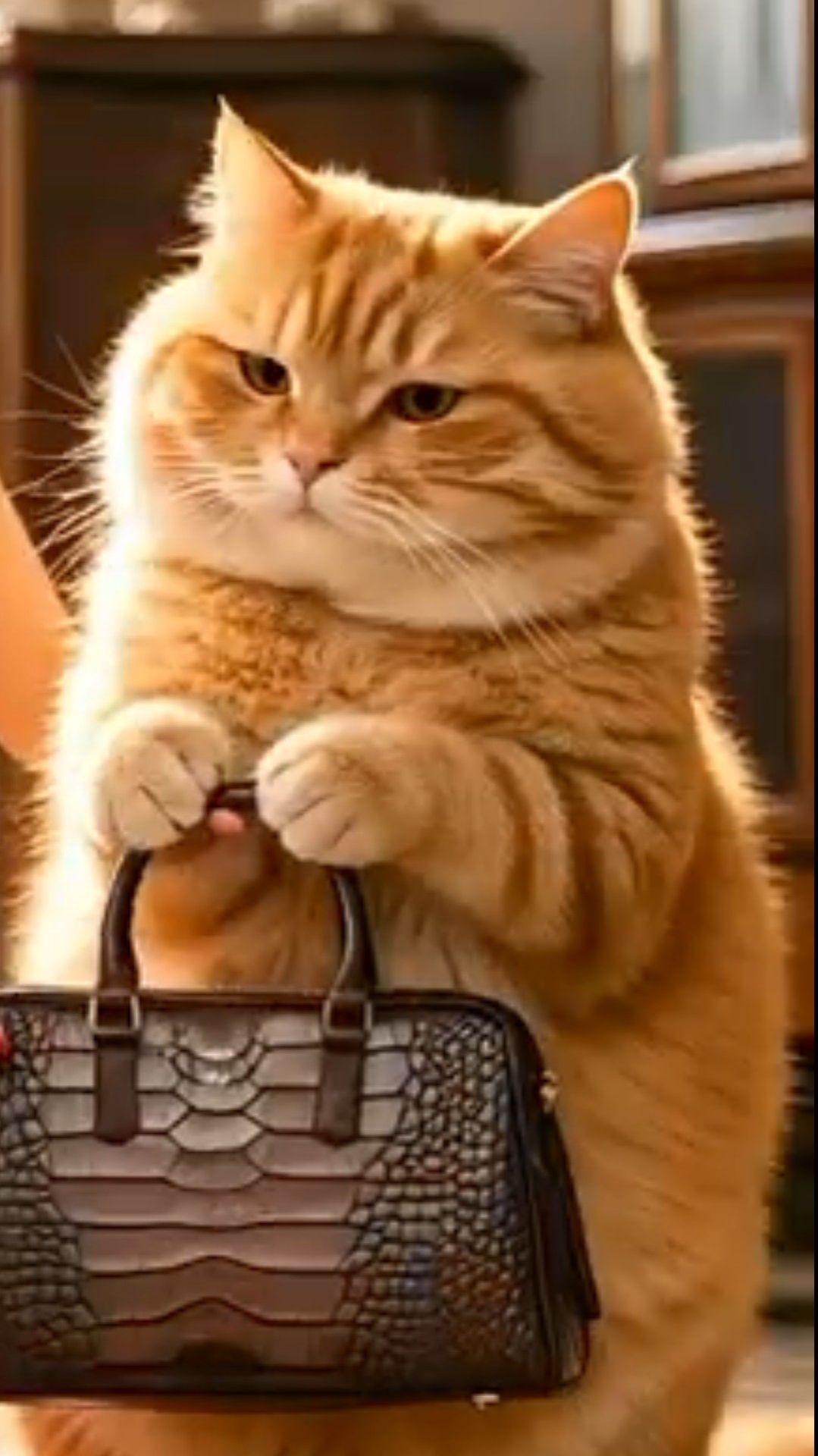 "Натуральна сумочка из кожи крокодила".