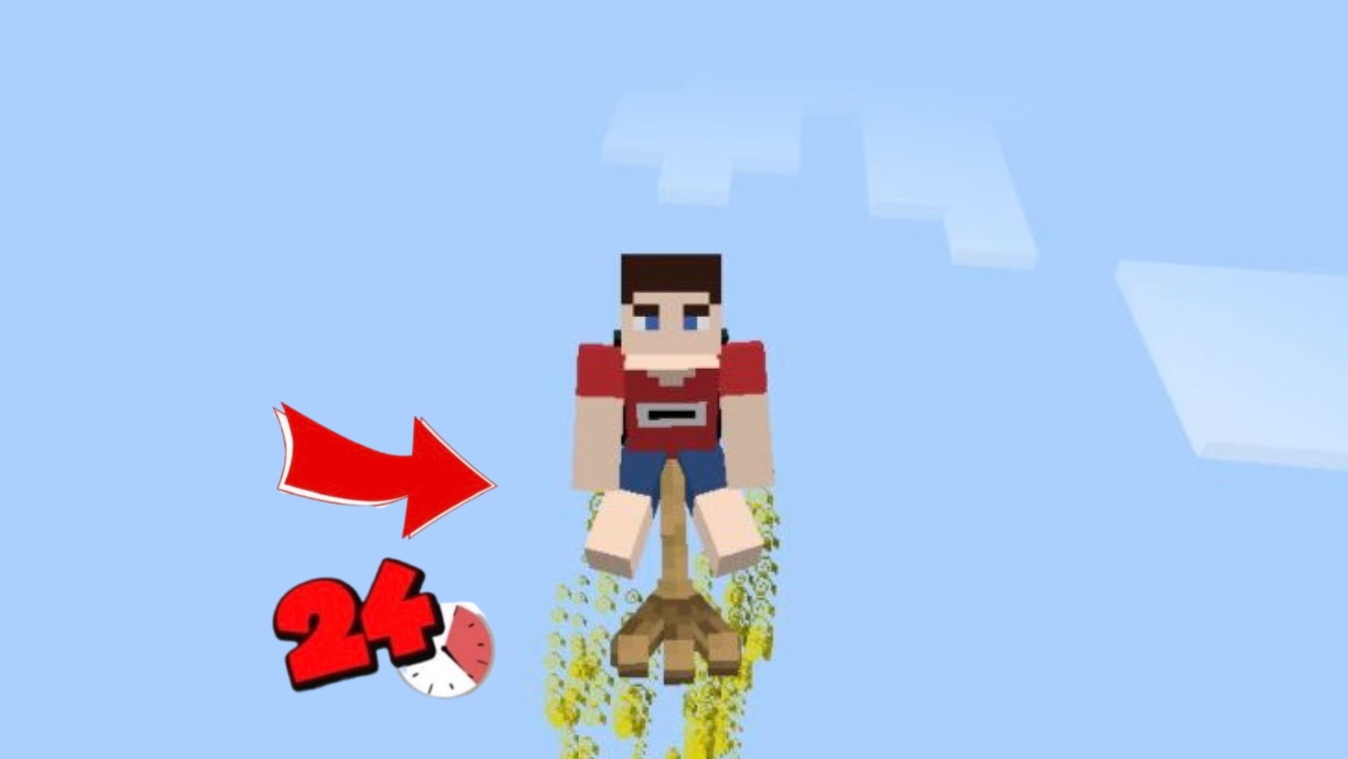 Я провел 24 часа на этой метле в Майнкрафте | ManeLego minecraft