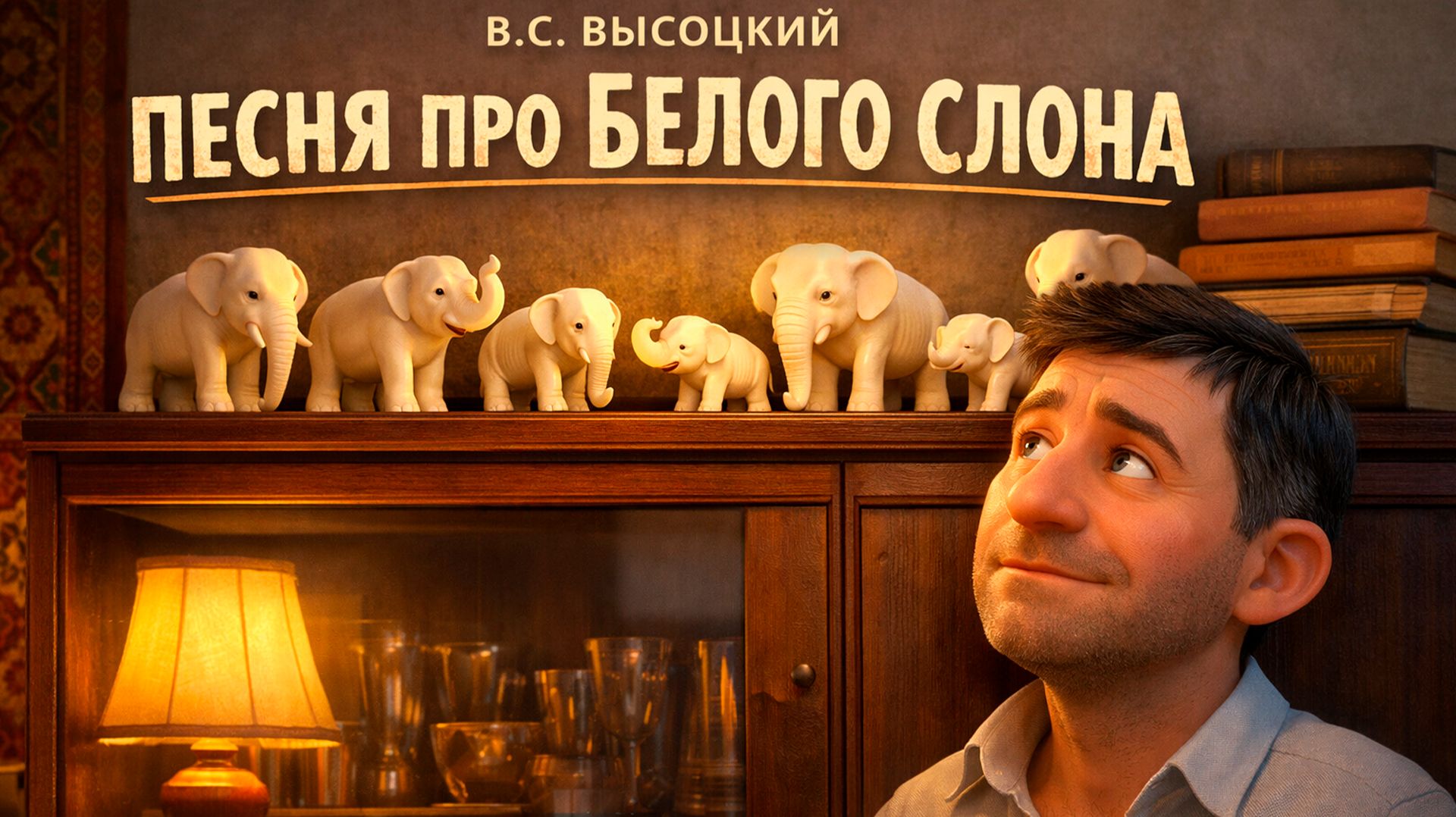 "Песня про Белого Слона" — трогательный мультфильм в 3D по песне В.С.ВЫСОЦКОГО