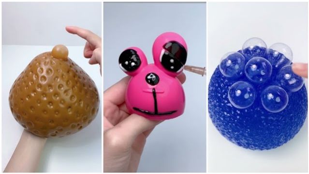 НОВАЯ ПОДБОРКА ДАВИМ СЛАЙМЫ АСМР С ОГРОМНЫМИ СКВИШАМИ РАЗНОЦВЕТНЫЕ СЛИЗНИ