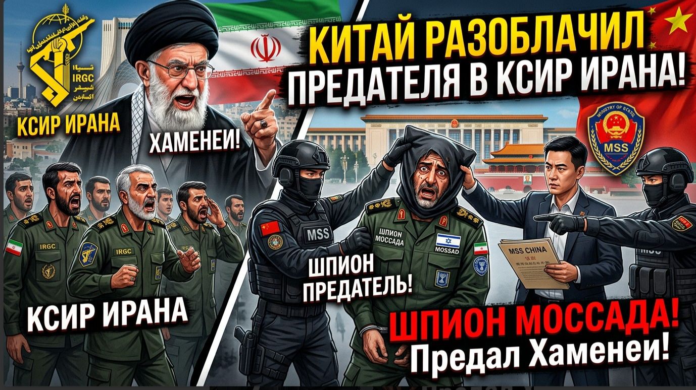 Китай РАЗОБЛАЧИЛ Предателя В КСИР Ирана! Он предал Хамеини и Шпион МОССАДА