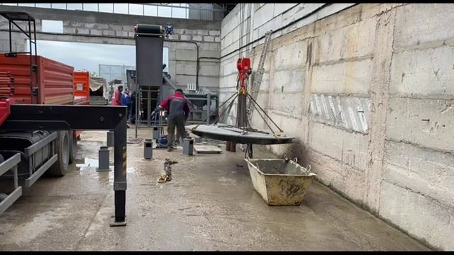 Монтаж линии вибропрессования ЛВК-2000