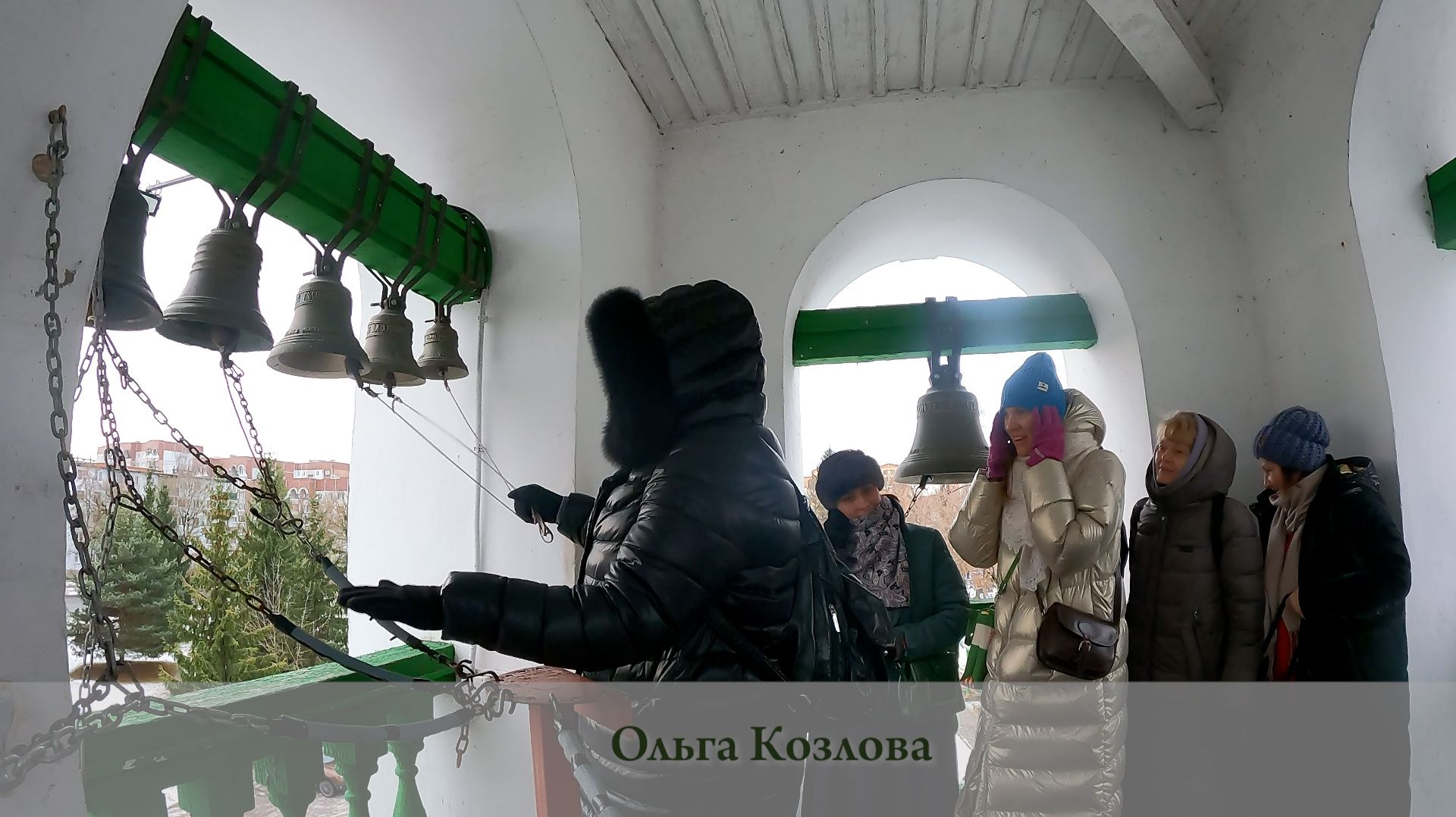 Колокольный звон, Ольга Козлова. Колокольня церкви Жён Мироносиц (Псков), 9.01.2025