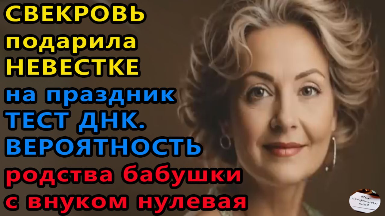 Истории из жизни: Свекровь подарила невестке. Аудио рассказы, Жизненные истории