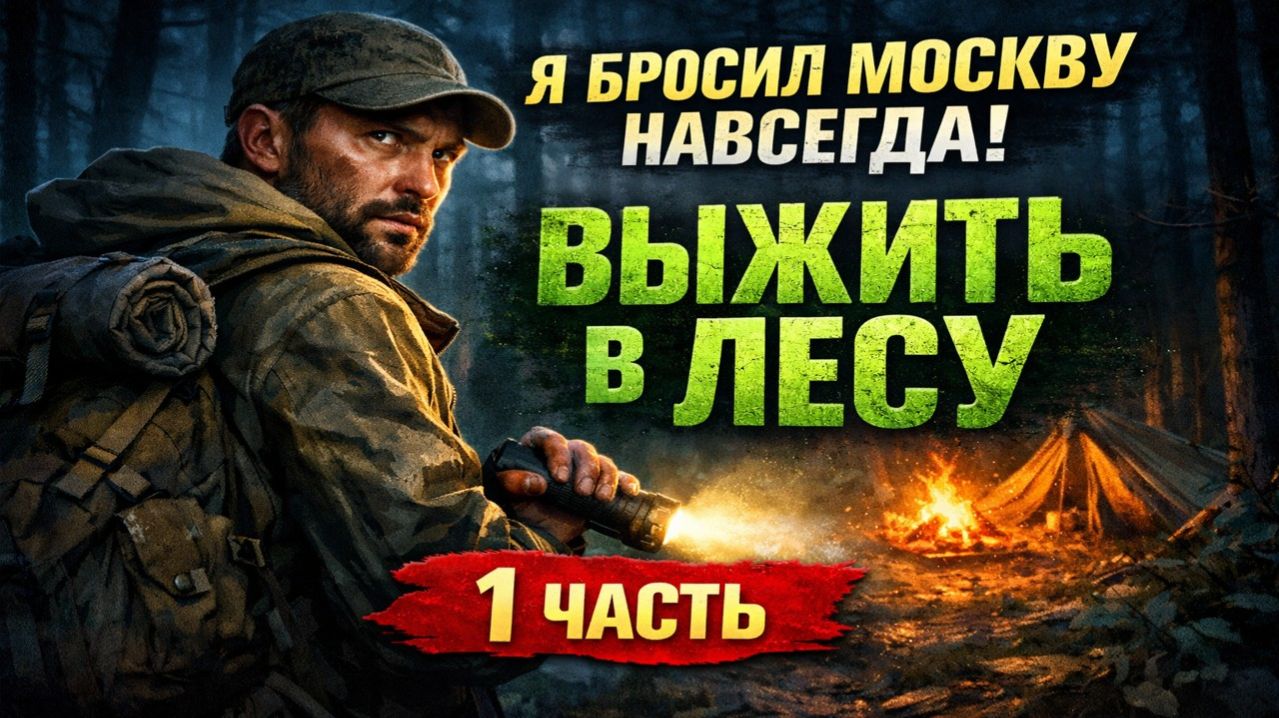 Выжить в лесу: Я БРОСИЛ МОСКВУ НАВСЕГДА!  1 Часть. Постапокалипсис по русски.