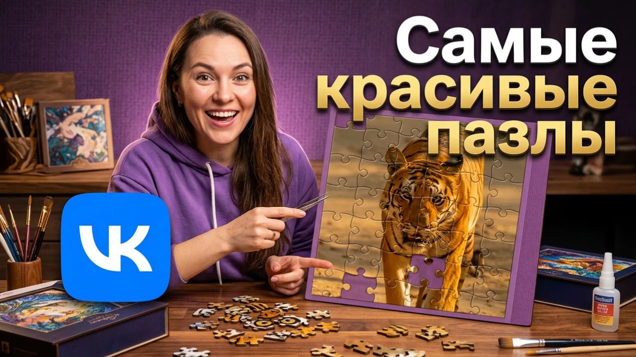 Как собрать пазл с тигром🧩