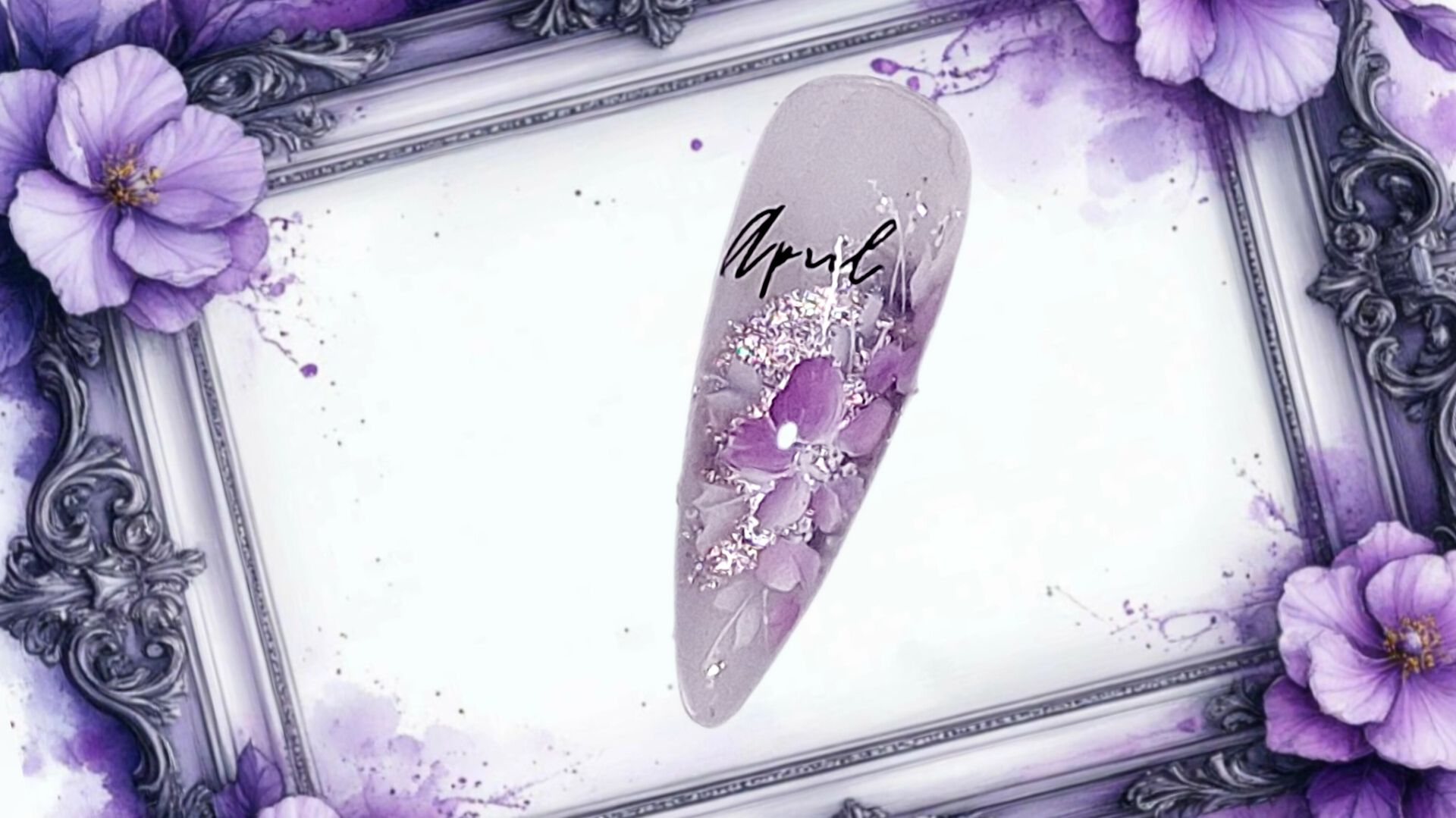 Весенние цветочные фантазии. Идея весеннего маникюра 2026.МК