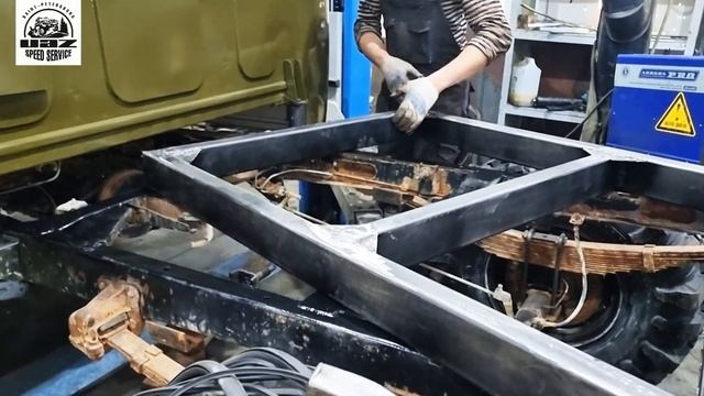 УАЗ Фермер ПОЛБАТОНА - 9 Серия начало задней клетки, радиатор, сигнал