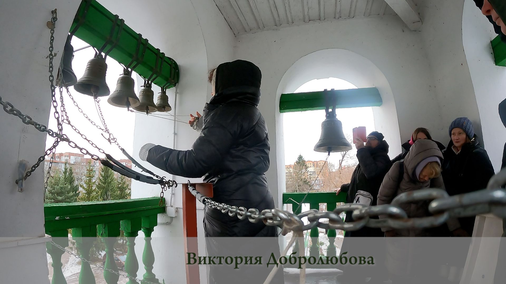 Колокольный звон, Виктория Добролюбова. Колокольня церкви Жён Мироносиц (Псков), 9.01.2025