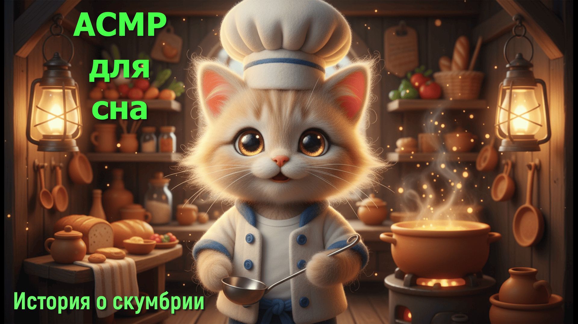 АСМР лекция для сна.  История о скумбрии (звуки рта, монотонный голос)