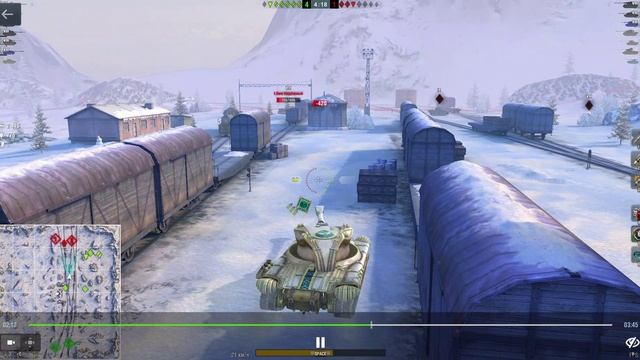 WoT Blitz Ещё один ж/д узел наш! #7