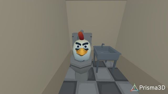 chicken toilet 1