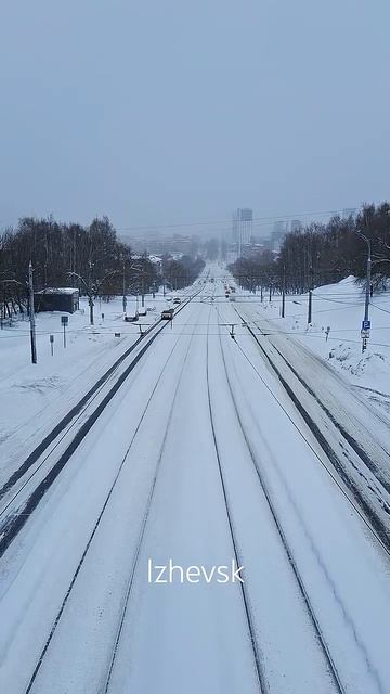 Февраль. Ижевск. Мост на Карла Маркса.