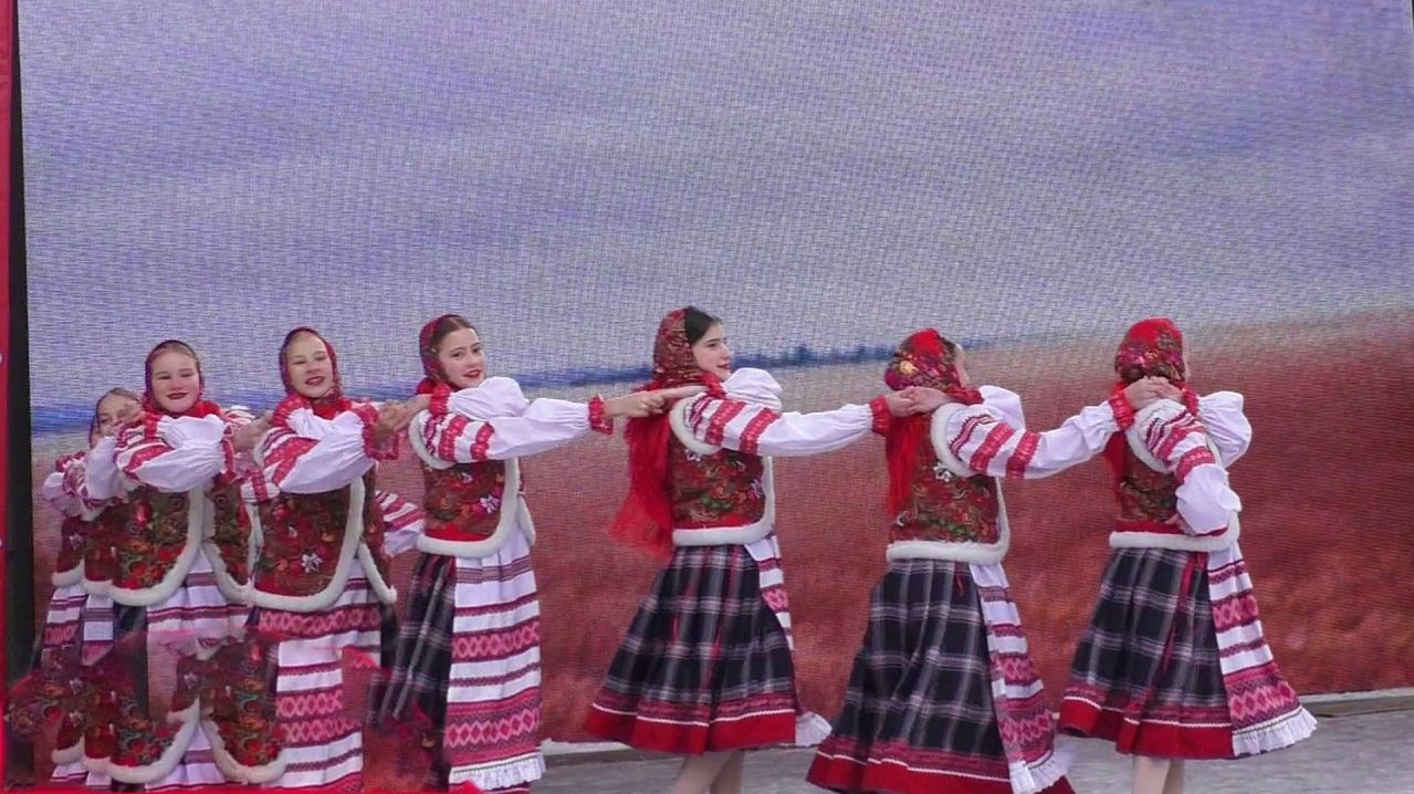 Масленица в парке "Ёлочки". Хореографический коллектив "Заслава" - "Заплетися плетень" (22.02.26)