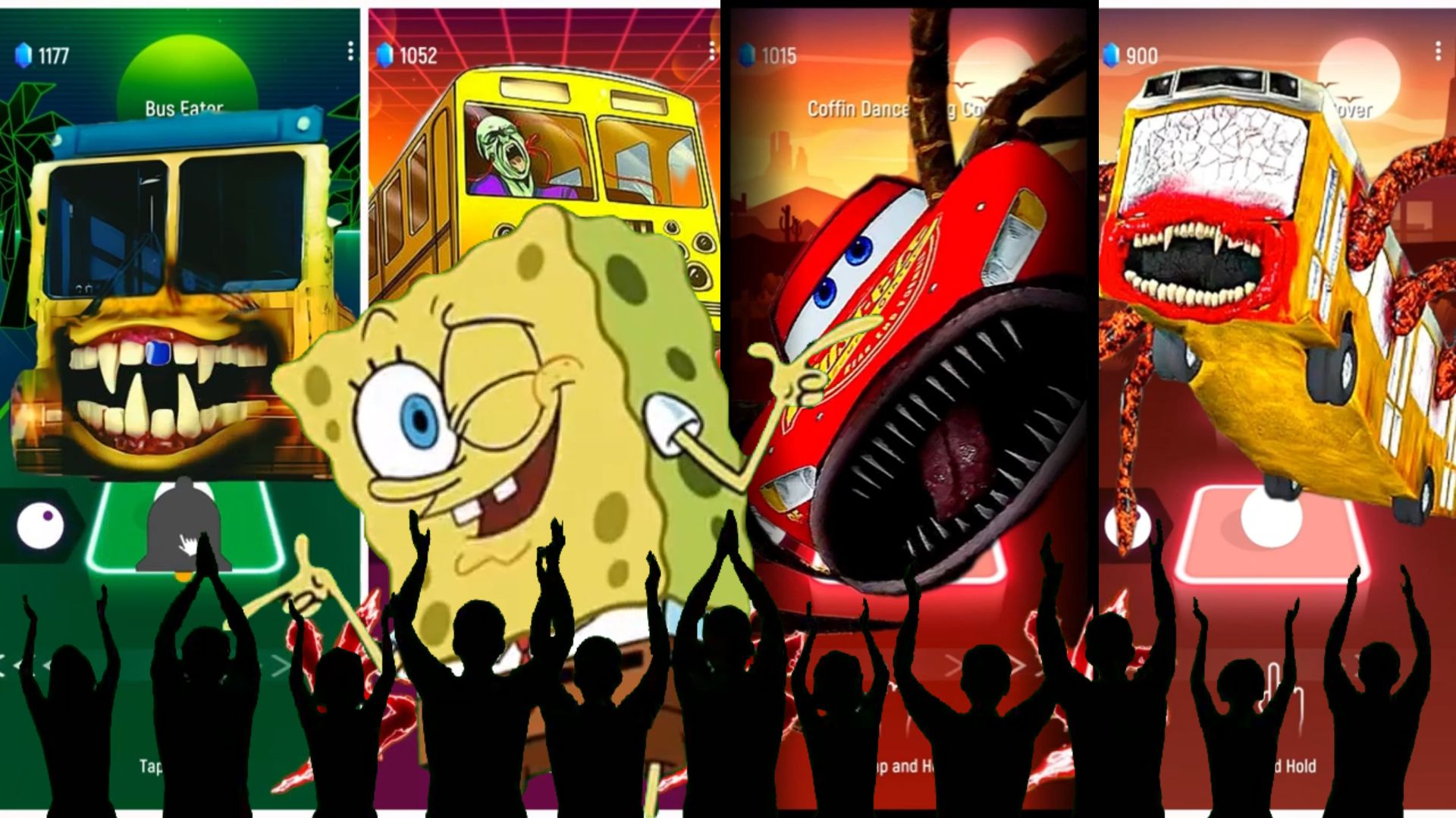 Monsters COFFIN DANCE & TILES HOP Ep. 10