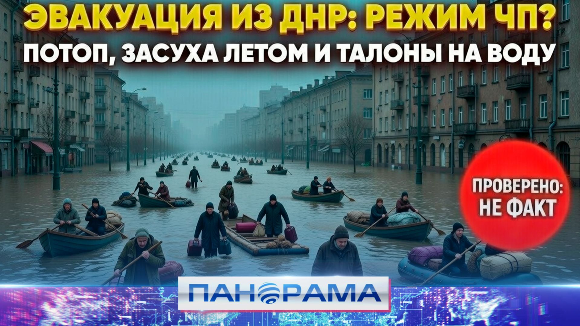 ‼️Водный апокалипсис: ДНР уходит под воду. Из-за паводка эвакуируют сотни жителей?
