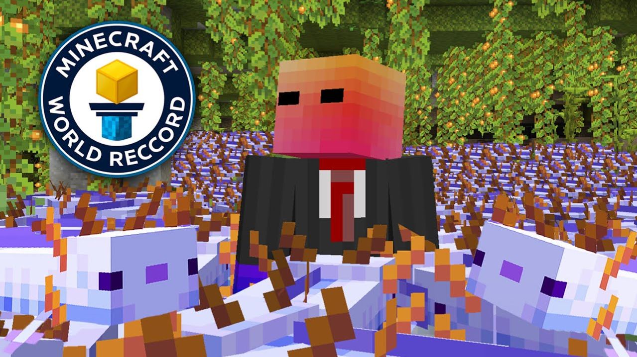 Я раздобыл 5000 самых редких аксолотлей в Майнкраф