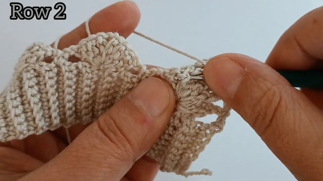 044. Невероятно красивая! Всего 2 ряда очень простого узора туники крючком.