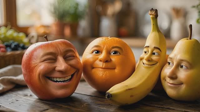 ФРУКТЫ и ОВОЩИ - яблоко апельсин банан груша виноград морковь капуста помидор лимон перец баклажан