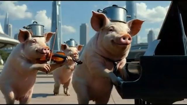 Поросятки майданутые и кастрюльки.