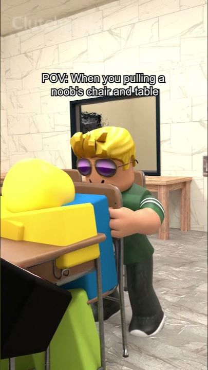 POV: When you pulling a noob's chair and table 💀