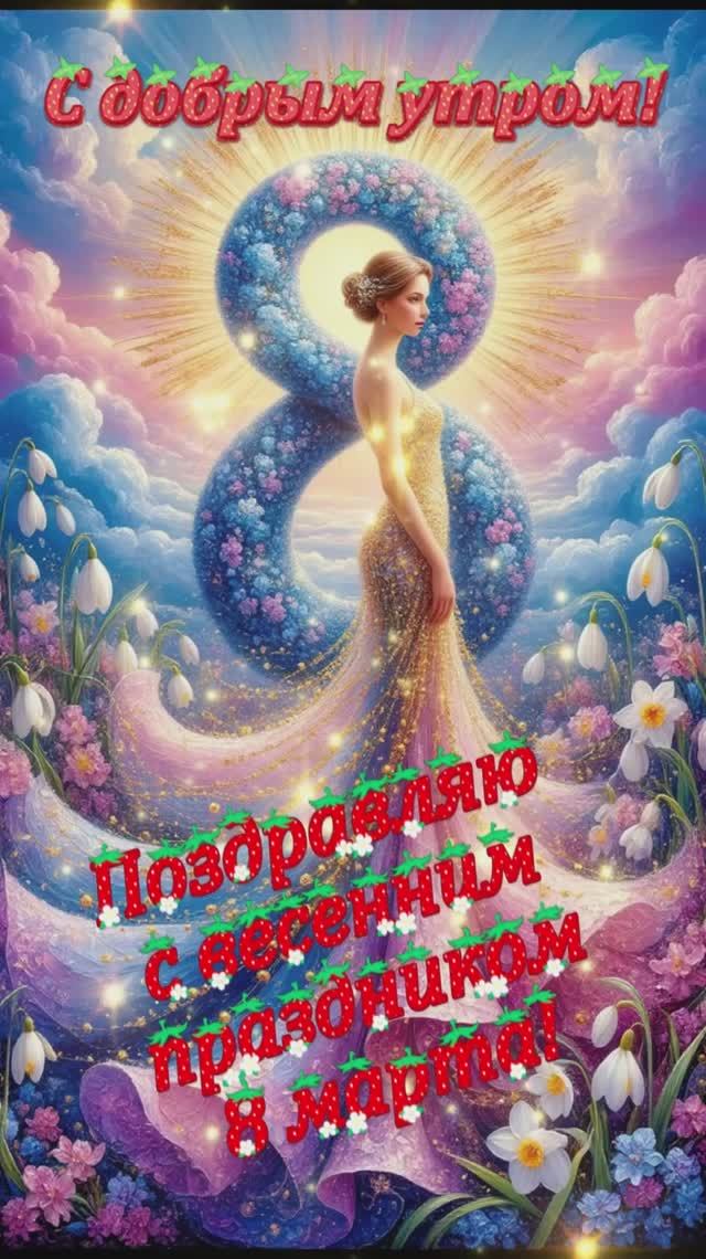 С добрым прекрасным весенним утром 8 марта!