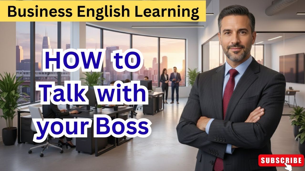 How to Talk to Your Boss at work | Business English Learning