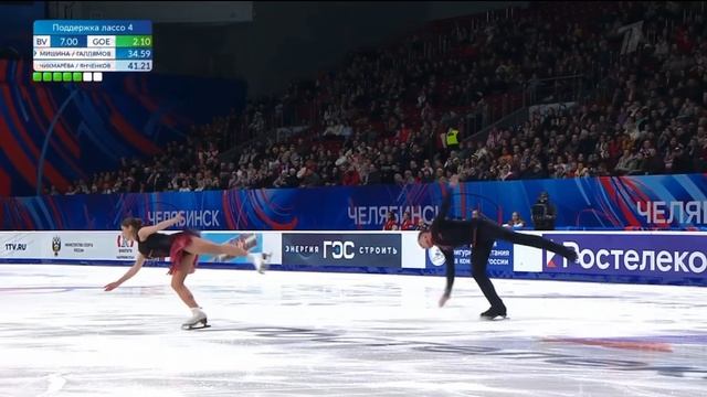 Анастасия Мишина и Александр Галлямов. Короткая программа на Финале Гран-При России 06.03.2026