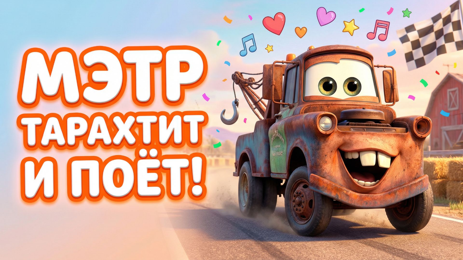 Врум-врум Тарах-тарах, Мэтр тарахтит и поёт! Песенка для малышей 🚜😂 Тачки!